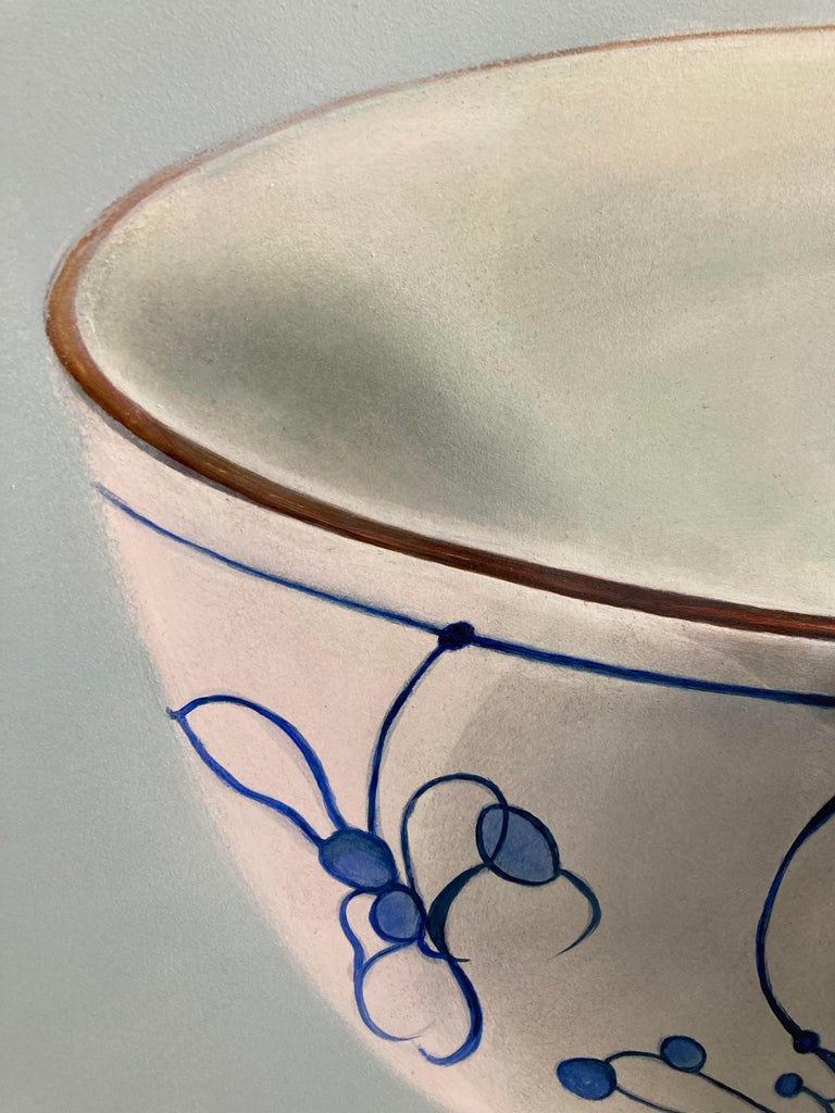 Kees Blom - Japanese Bowl Oil Painting on Panel Wood Still Life Contemporary In Stock For Sale ...