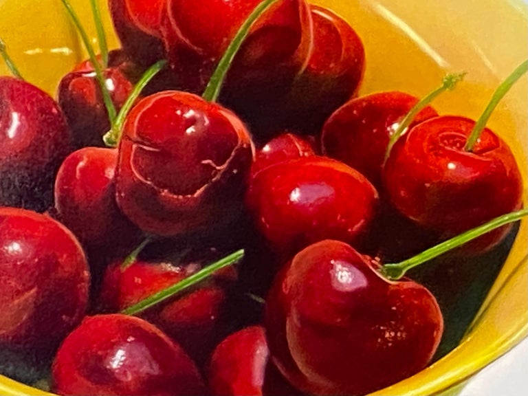 Kees Blom - Yellow bowl with Red Cherries- 21st Century Contemporary ...