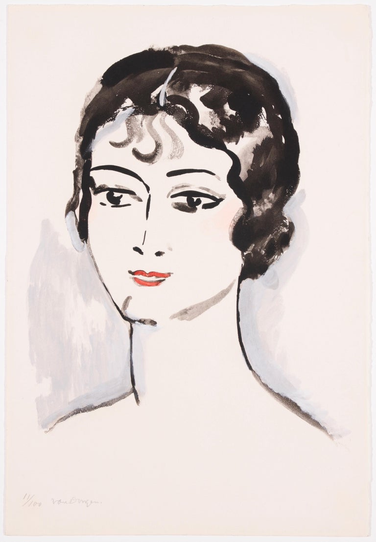 Kees van Dongen - Portrait de jeune Femme For Sale at 1stDibs