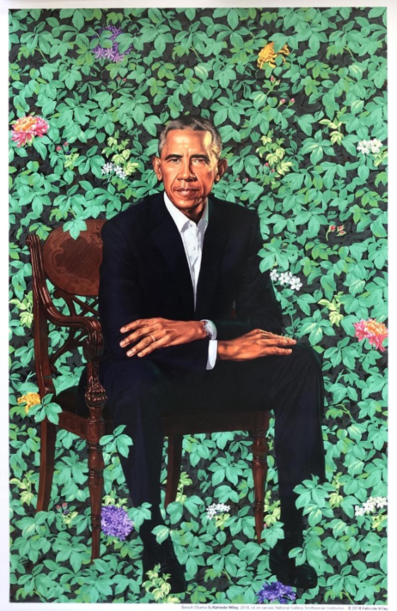 Kehinde Wiley - Barack Obama poster For Sale at 1stDibs