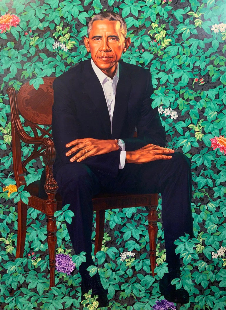 Kehinde Wiley - Barack Obama White House Portrait at 1stDibs | kehinde ...