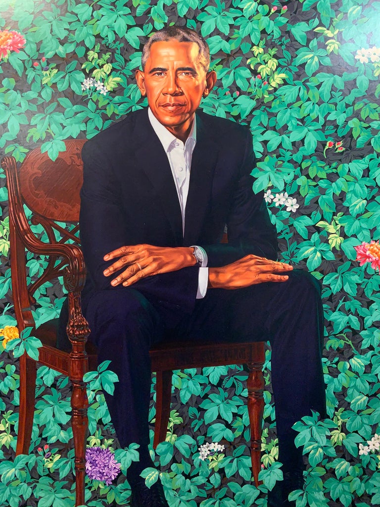 Kehinde Wiley - Barack Obama White House Portrait at 1stDibs | kehinde ...