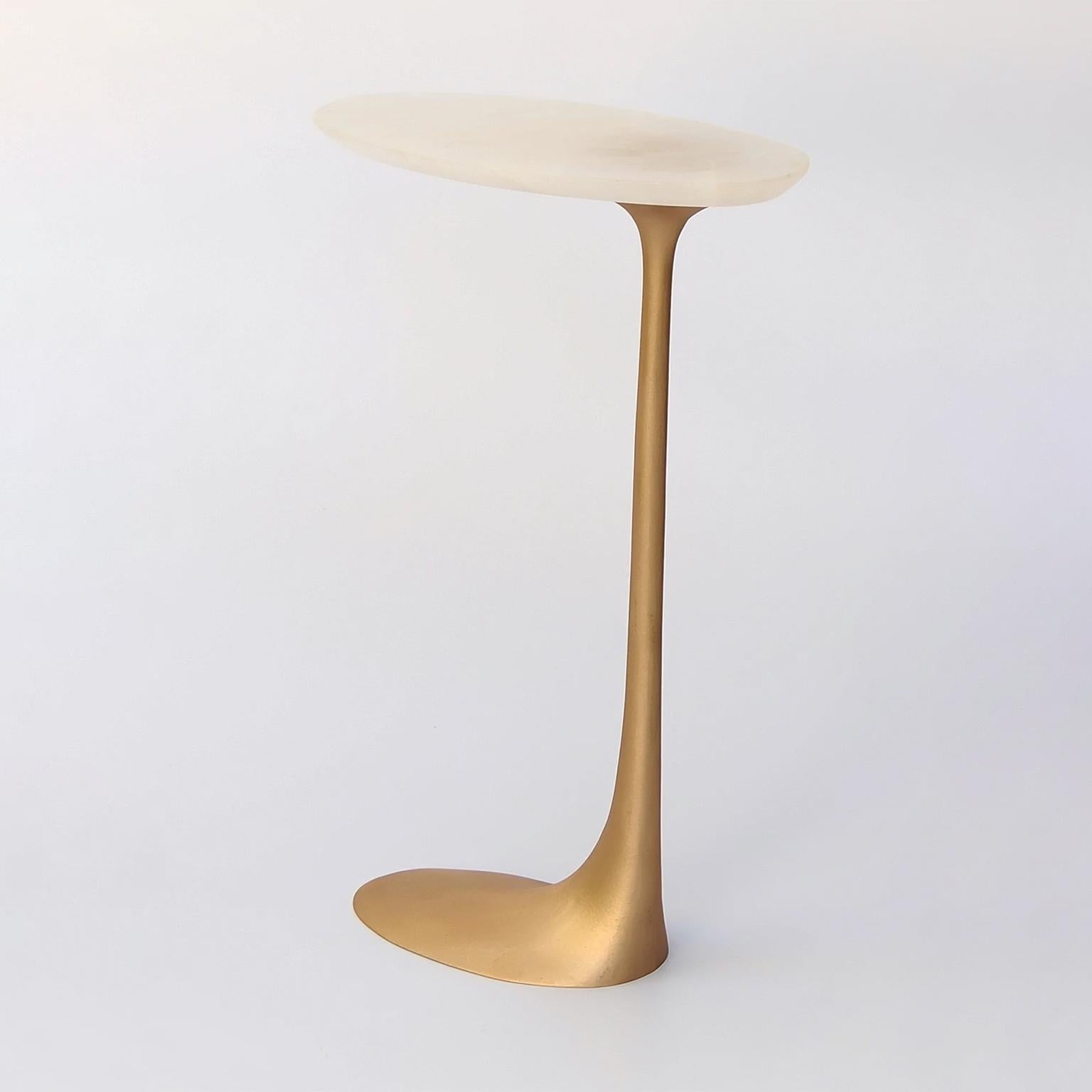 Keith 21st Century Textured Cast Bronze and Onyx Stone Cocktail ...