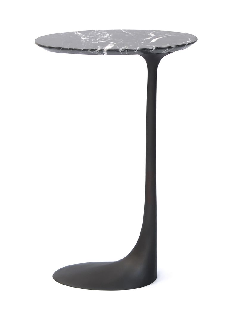 Keith Drink Table with Nero Marquina Marble Top by Fakasaka Design For ...