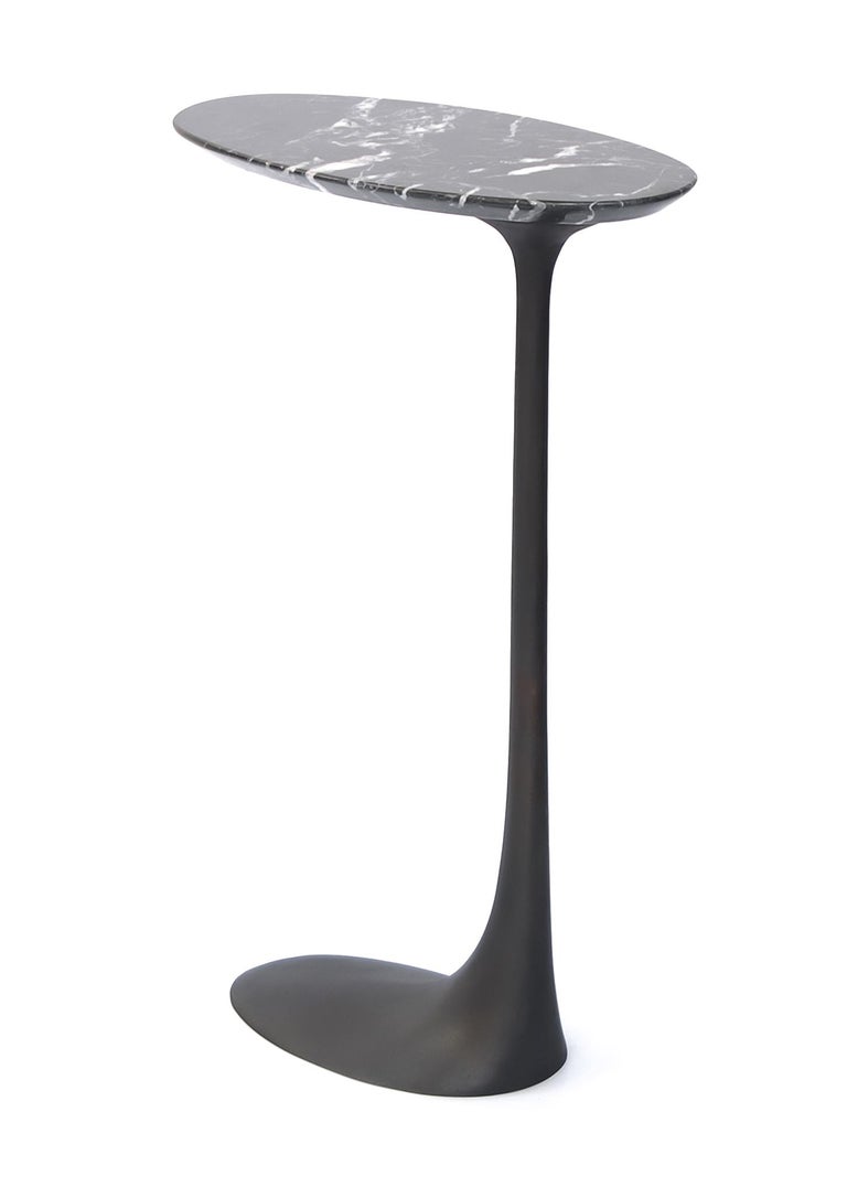 Keith Drink Table with Nero Marquina Marble Top by Fakasaka Design For ...