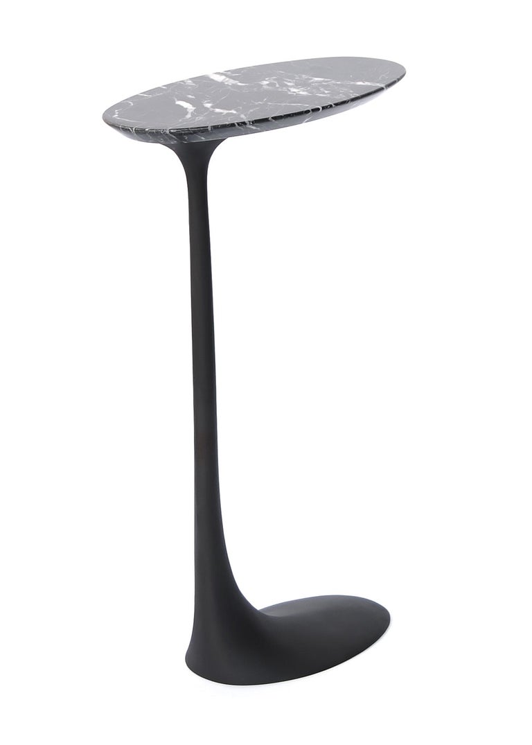 Keith Drink Table with Nero Marquina Marble Top by Fakasaka Design For ...
