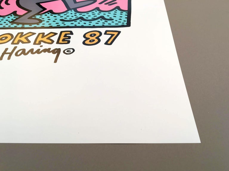 Keith Haring 'Casino Knokke' Rare Original 1987 Poster Print on Fine ...