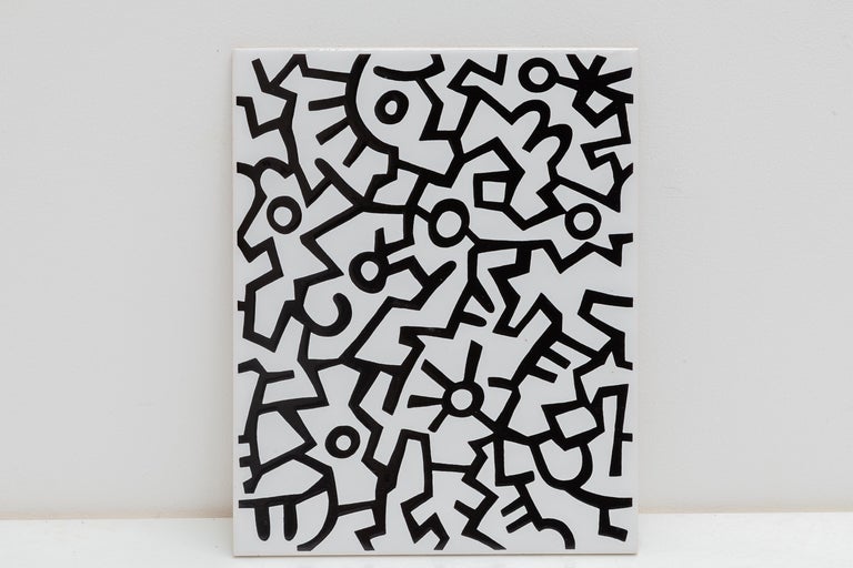 Keith Haring 1980s Set of Nine Tiles Wall Decoration, Germany at 1stDibs