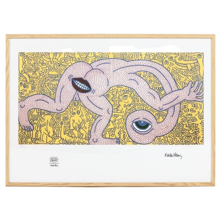 Keith Haring, lithographie, années 1990 En vente sur 1stDibs
