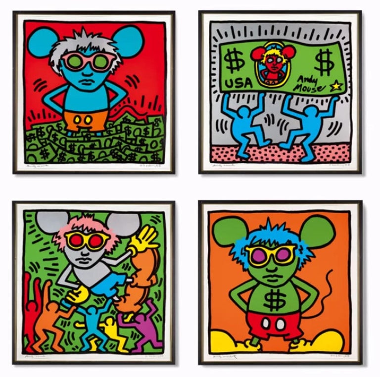 Keith Haring - Andy Mouse at 1stDibs