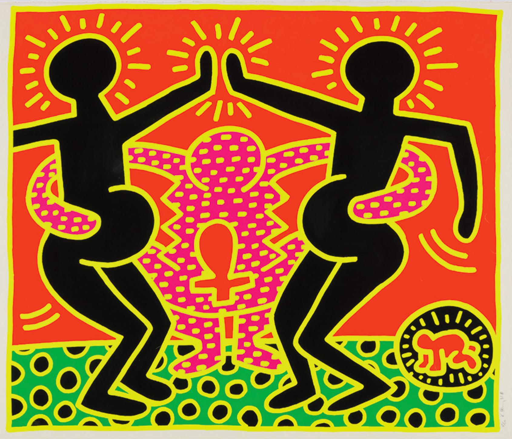 Keith Haring - Angel from Icons Portfolio at 1stDibs