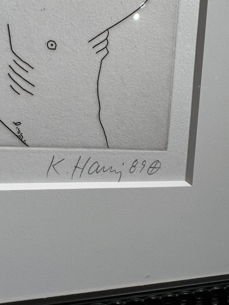 Keith Haring - Figure and Fish (from The Valley Suite) For Sale at 1stDibs