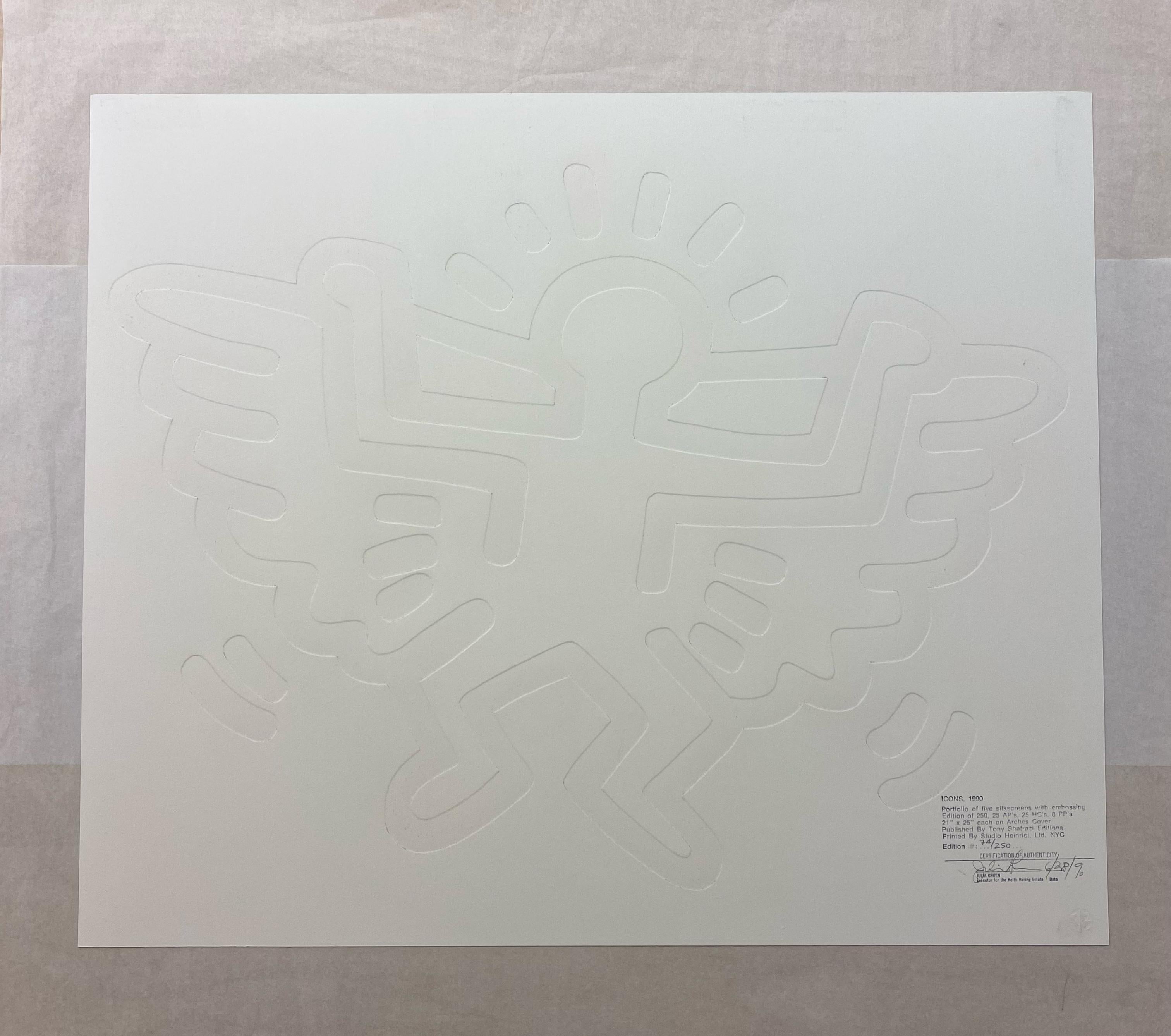 Keith Haring - Icons (Angel) For Sale at 1stDibs