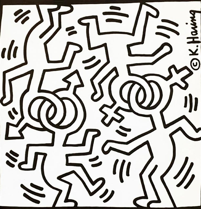 Keith Haring - Keith Haring illustrated announcement for Gay/Lesbian ...