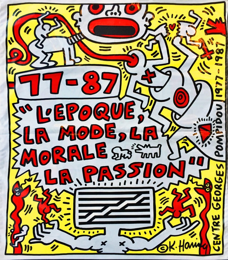 Keith Haring - Keith Haring Pompidou Paris 1987 For Sale at 1stDibs