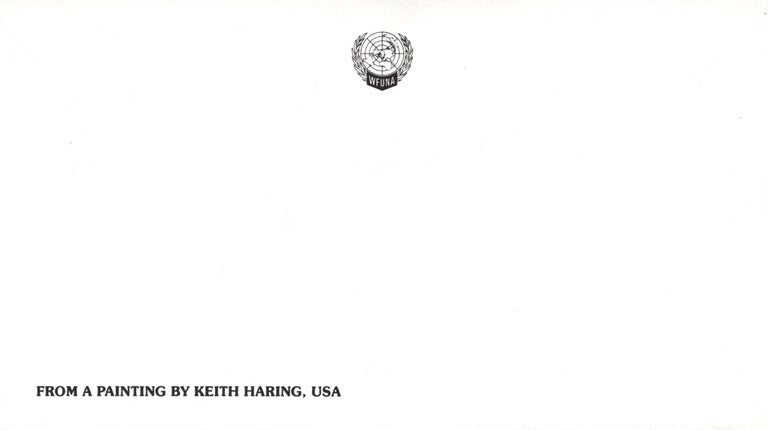 Keith Haring - Keith Haring International Youth Year 1985 (hand-signed ...