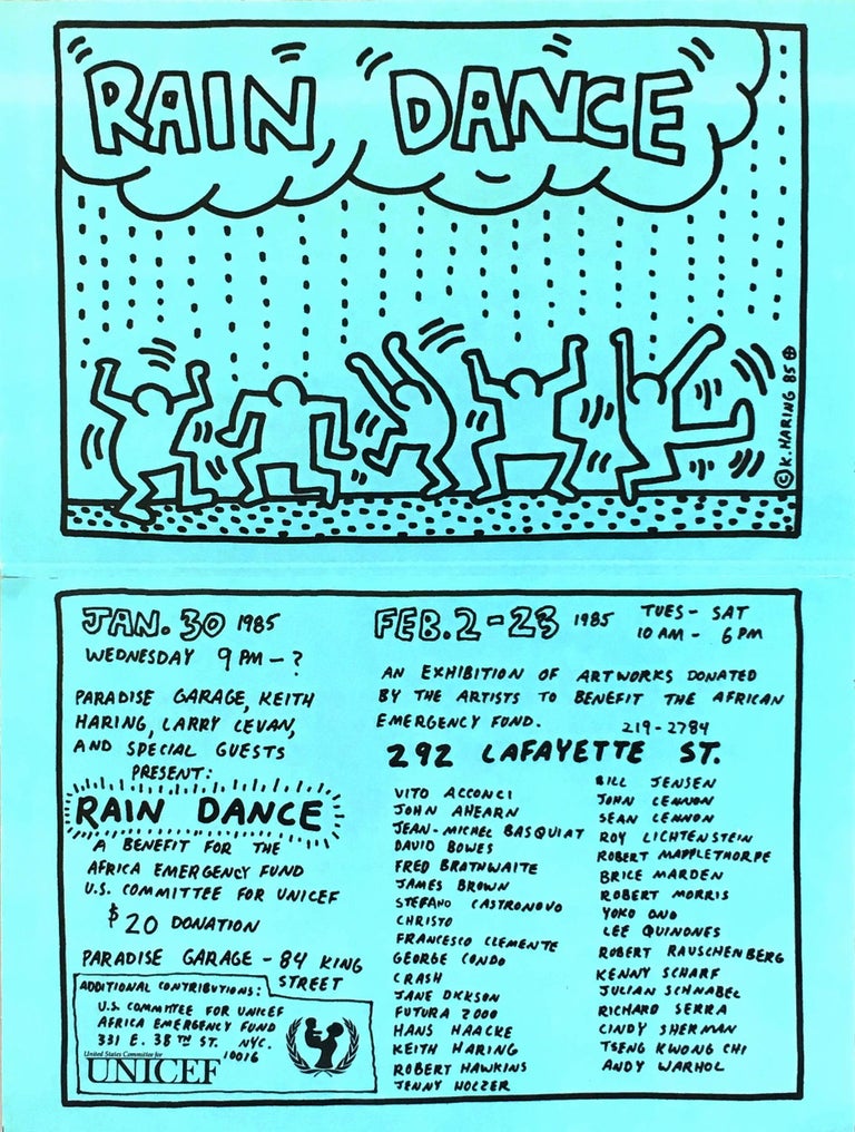 Keith Haring - Keith Haring Rain Dance poster (Keith Haring Paradise ...