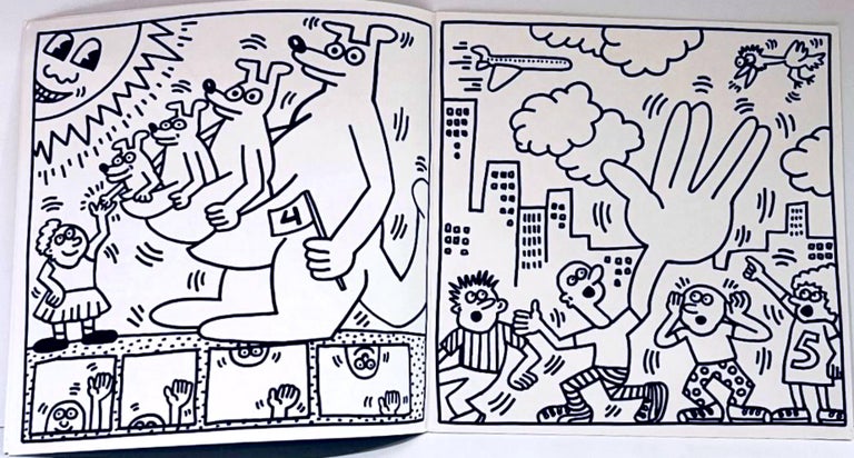 keith haring people coloring pages