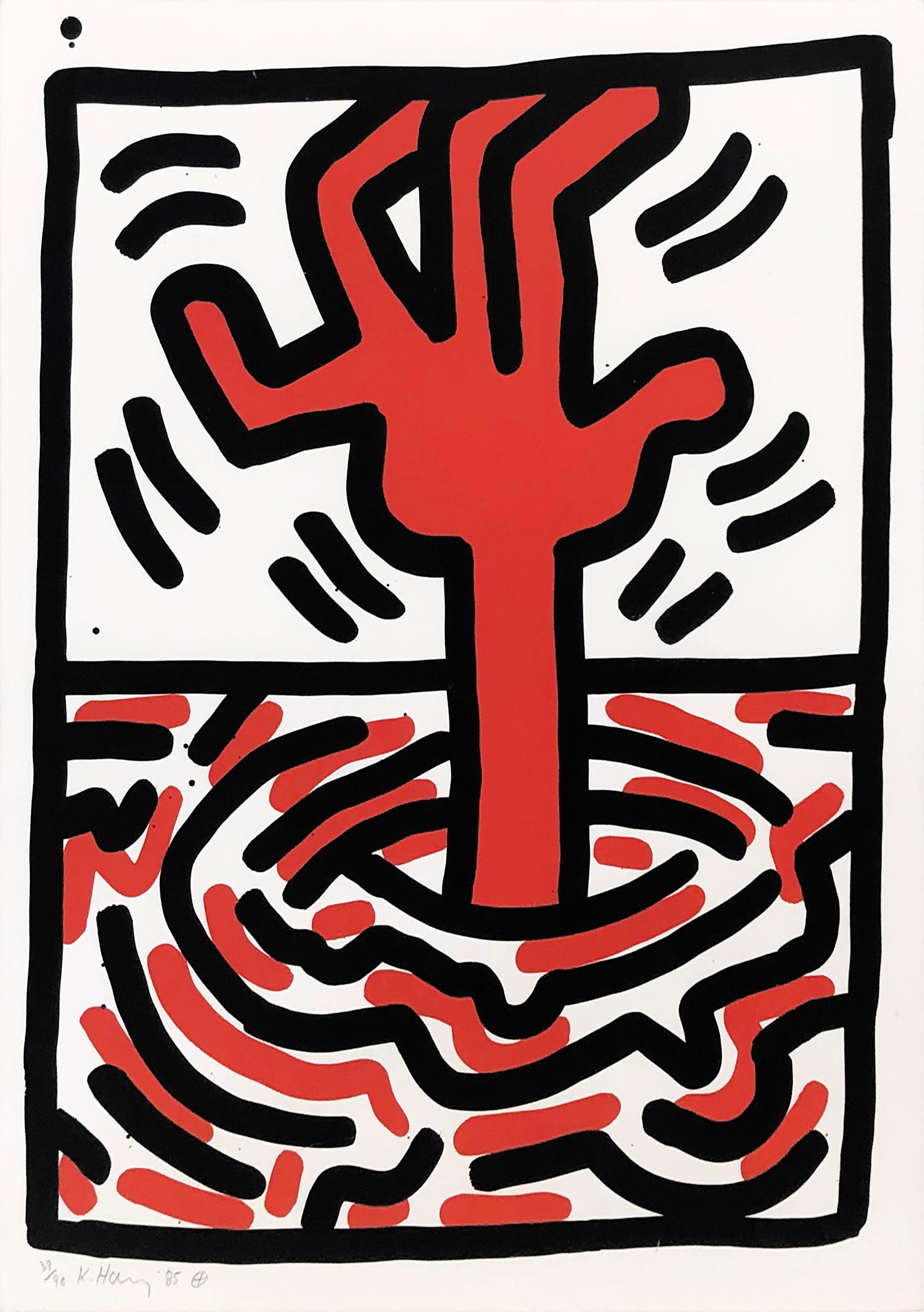 Keith Haring - Ludo, Plate 5 (Hand signed Lithograph) For Sale at 1stDibs
