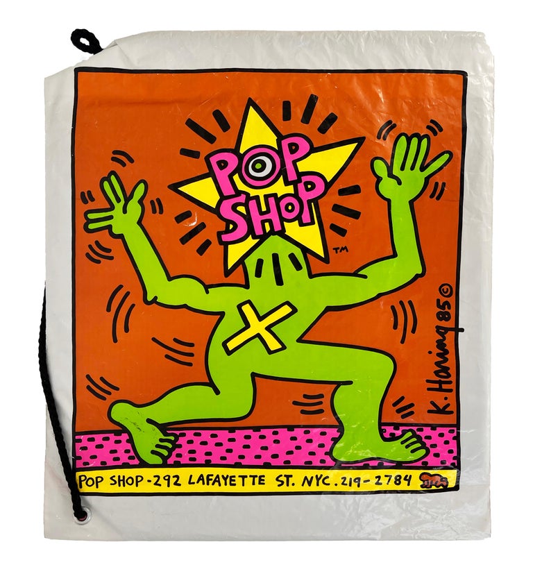 Keith Haring - Original 1980s Keith Haring Pop Shop bags set of 2 ...