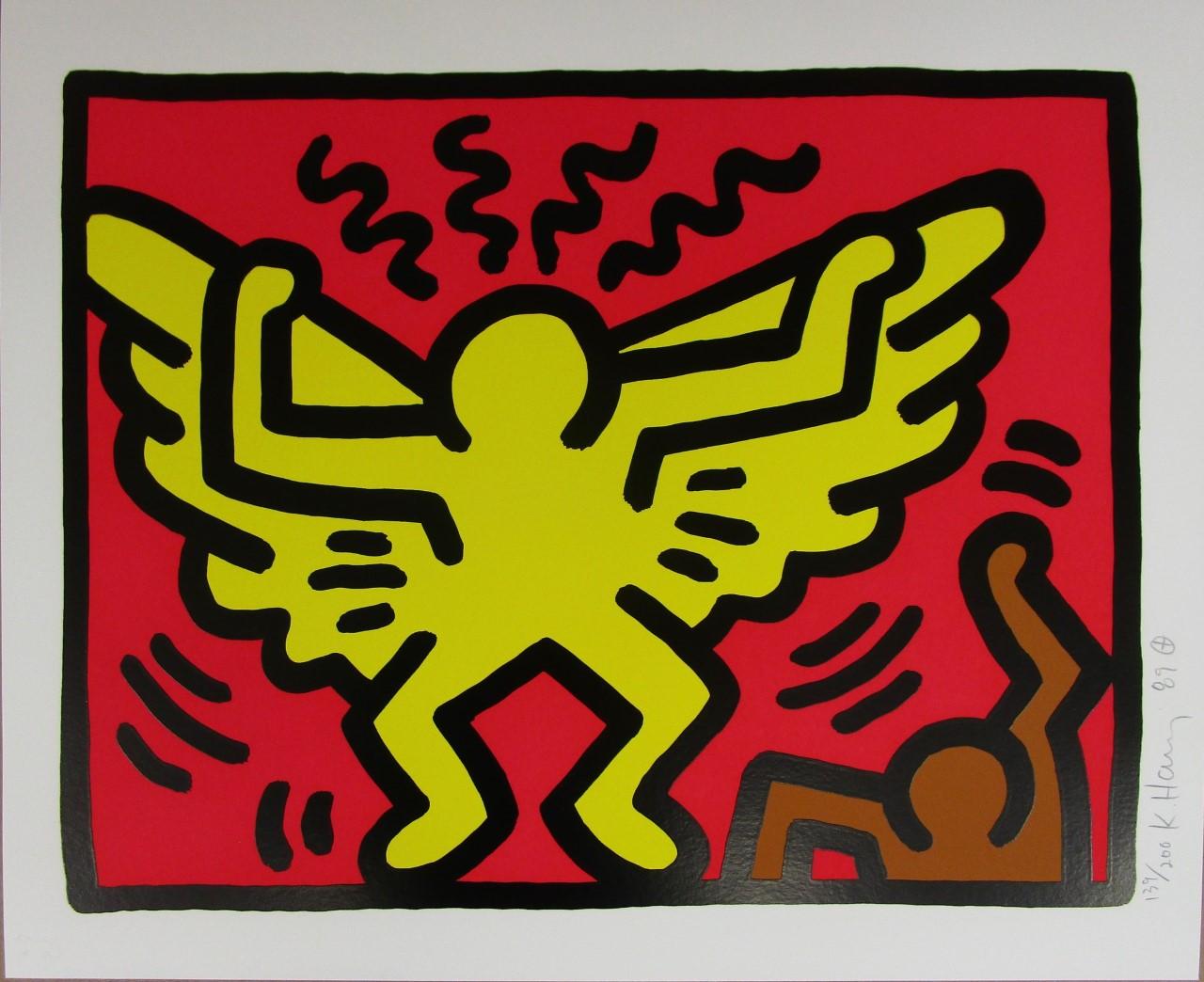 Keith Haring - Keith Haring Lucky Strike (Yellow) at 1stDibs