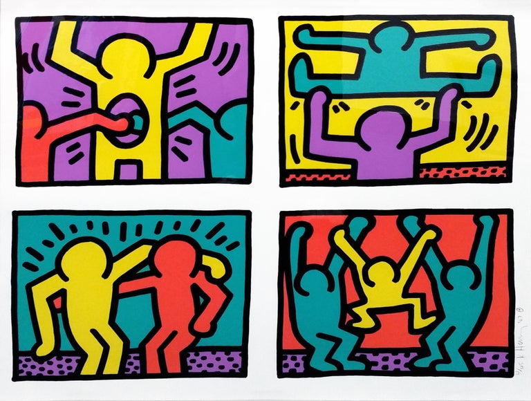 Keith Haring - POP SHOP QUAD I at 1stDibs | pop shop quad 1