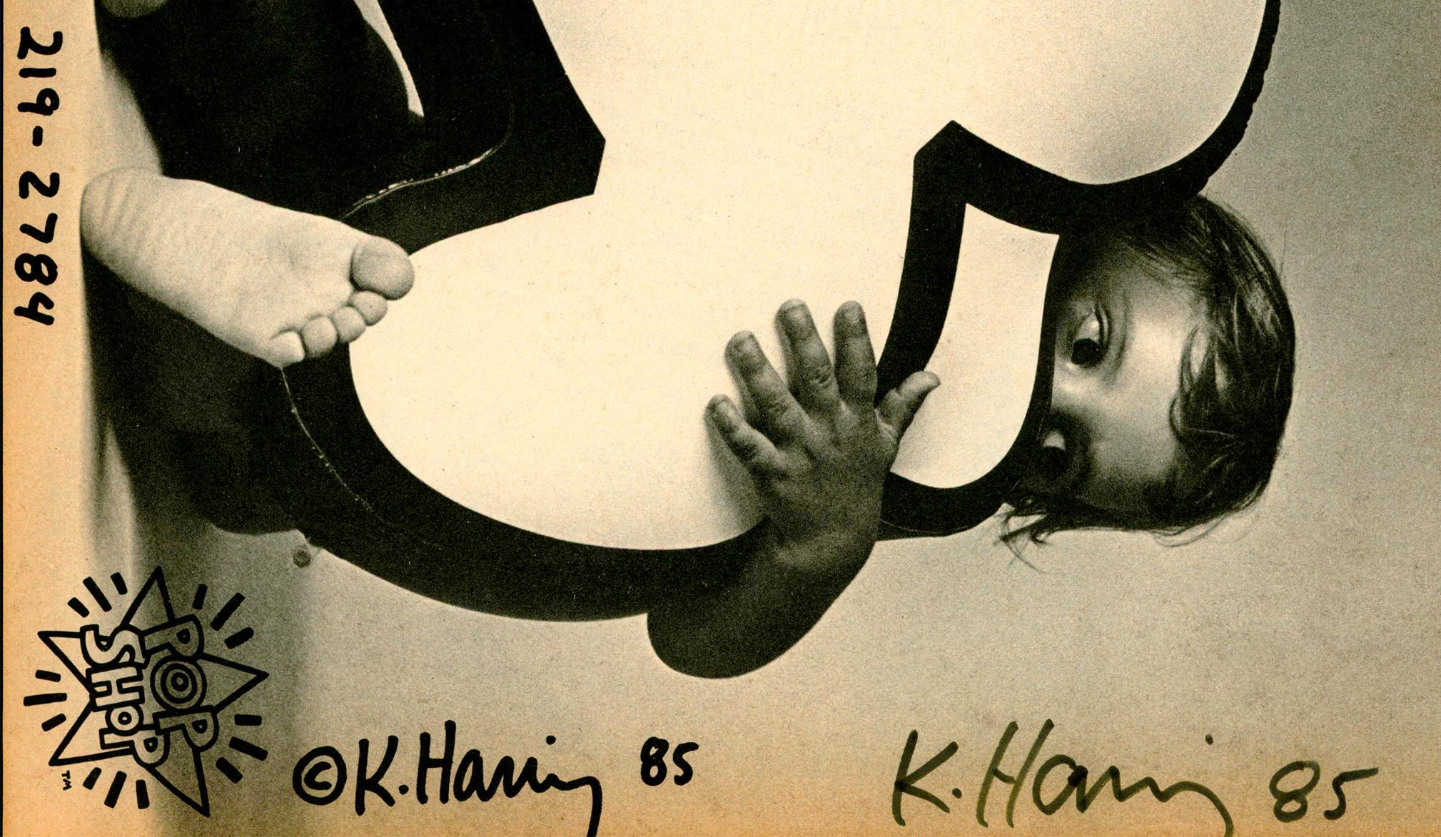 Keith Haring - Anuncio firmado Keith Haring Pop Shop 1985 (Keith Haring ...