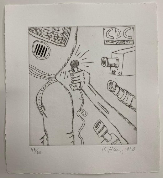 Keith Haring - Keith Haring Ignorance = Fear, 1989 at 1stDibs