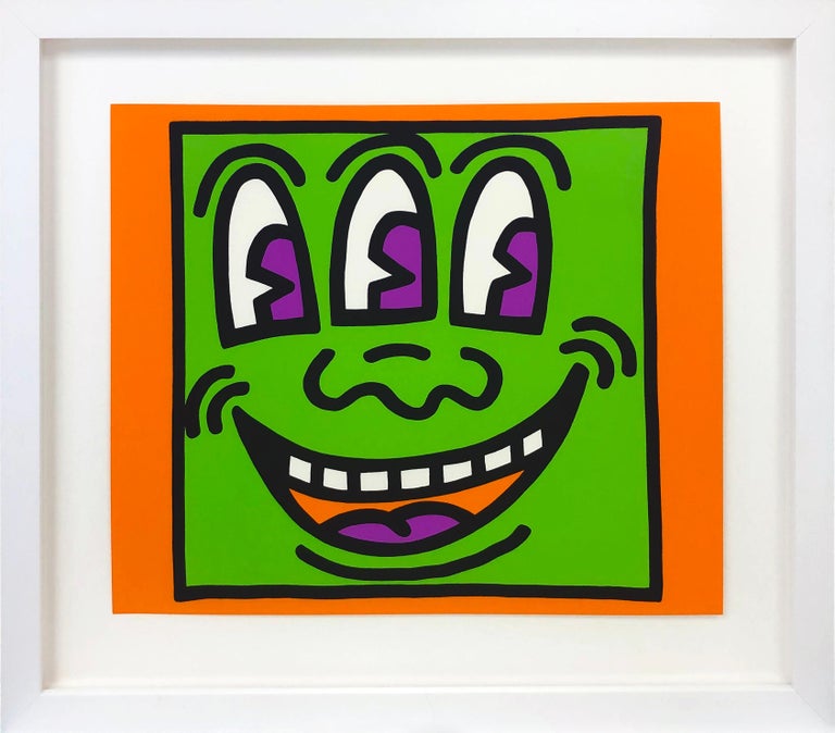 Keith Haring - THREE EYES (FROM ICON SERIES) For Sale at 1stDibs
