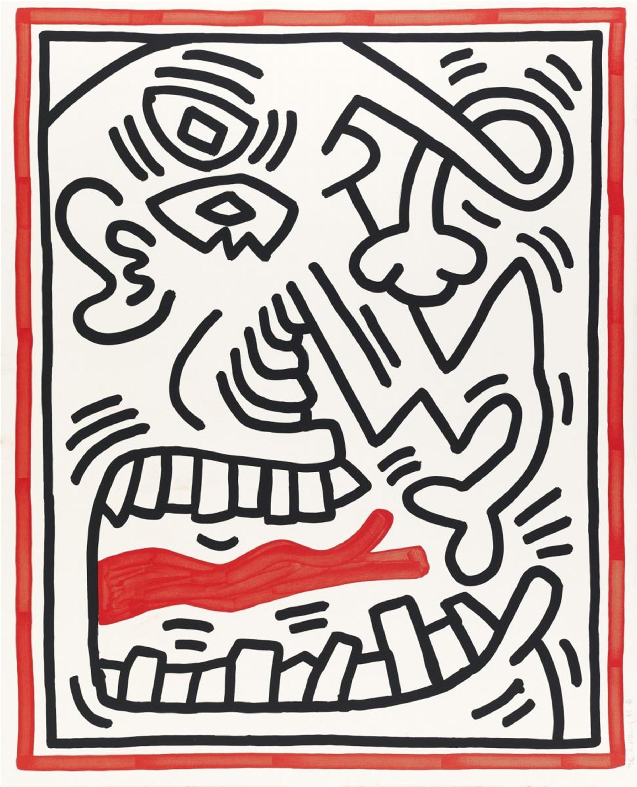 Keith Haring - Angel from Icons Portfolio For Sale at 1stdibs