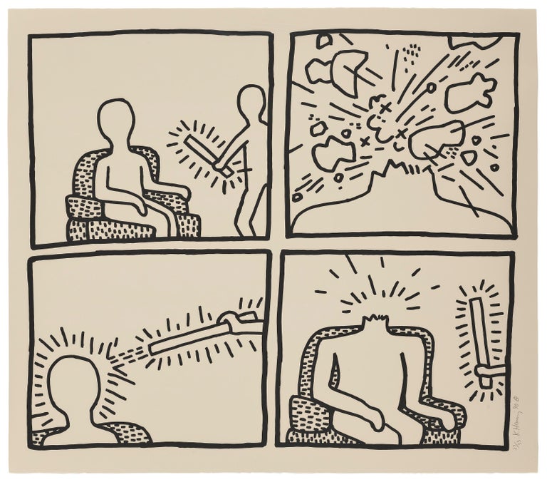 Keith Haring - Untitled, No. 14, from The Blueprint Drawings For Sale ...