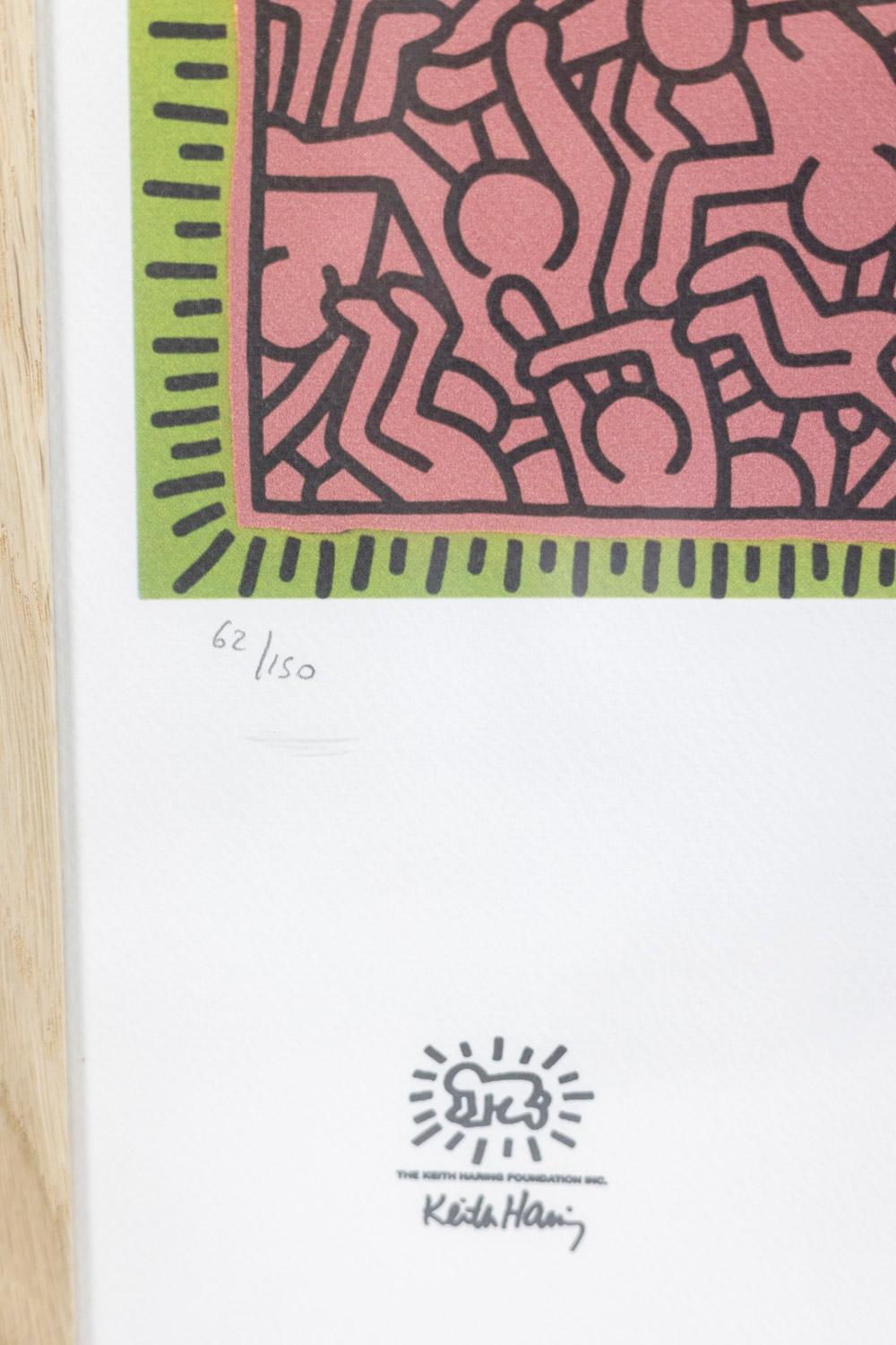 Keith Haring, Silkscreen, 1990s For Sale at 1stDibs