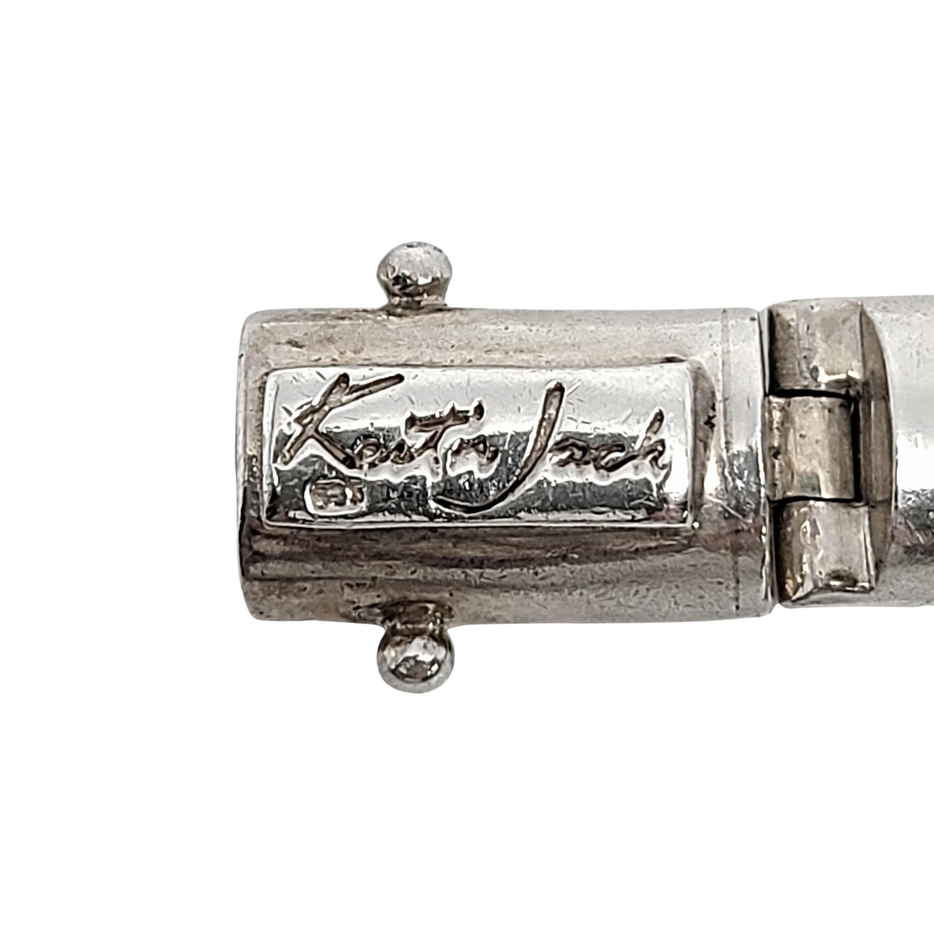 Keith Jack Sterling Silver Dragon Weave Hinged Bracelet at 1stDibs