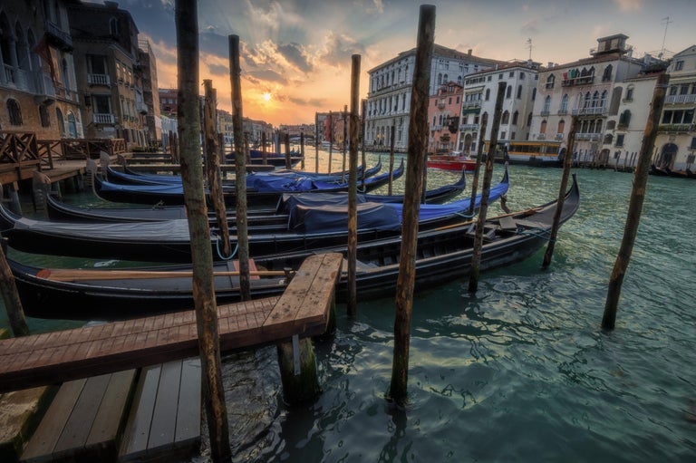 Keith Ladzinski - Gondolas in Waiting For Sale at 1stDibs