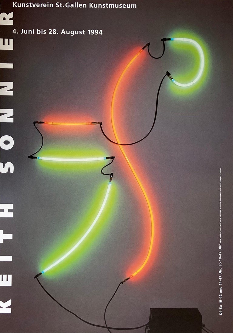 Keith Sonnier, Original 1994 Kunstverein, Kunst Museum Exhibition ...
