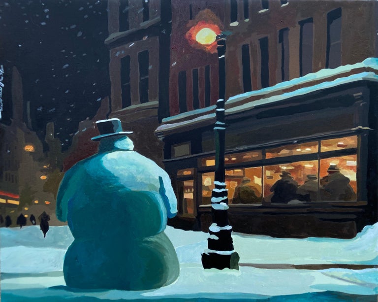 Keith Thomson - Cold One, Original Painting For Sale at 1stDibs