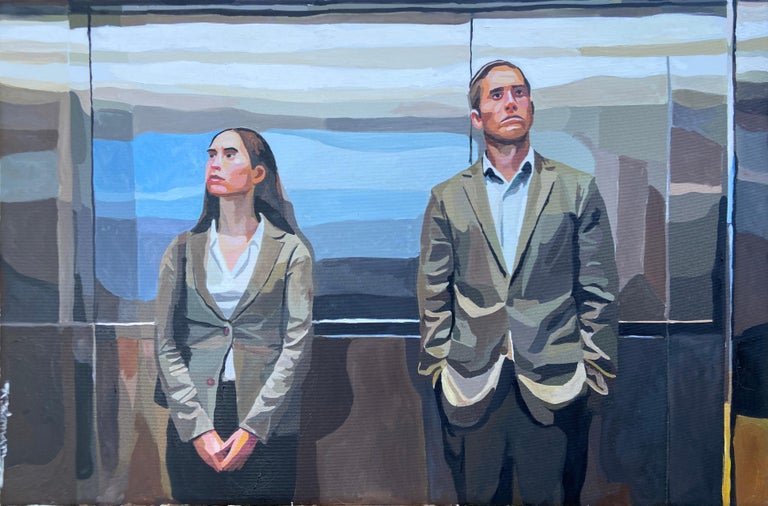 Keith Thomson - Elevator Music, Original Painting For Sale at 1stDibs
