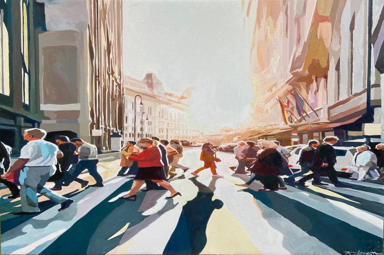 Keith Thomson - Peinture originale Peinture " Morning People " en vente ...