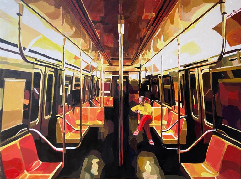 Keith Thomson - N Train Ninja, Original Painting For Sale at 1stDibs