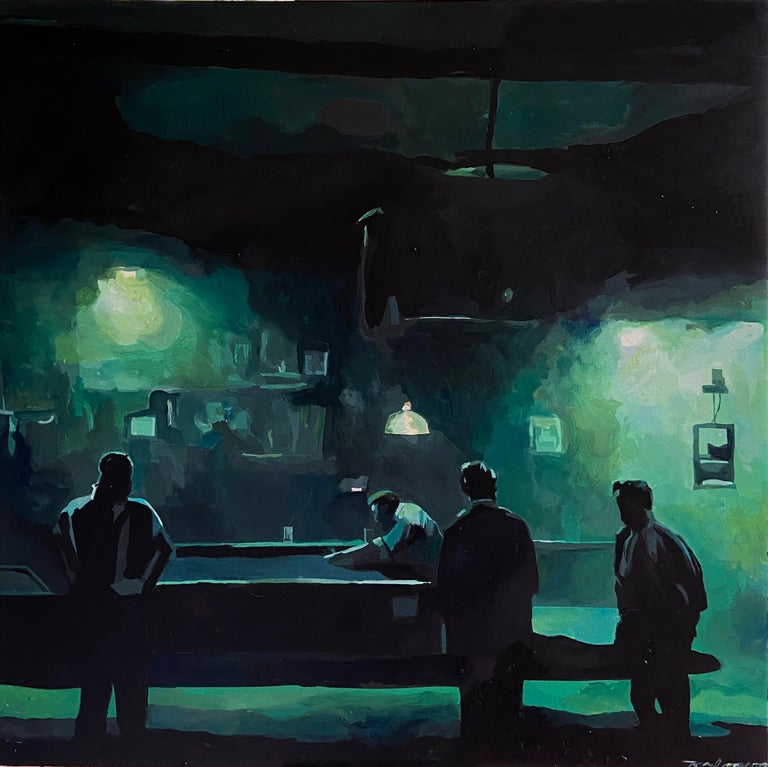 Keith Thomson - The Club, Original Painting For Sale at 1stDibs