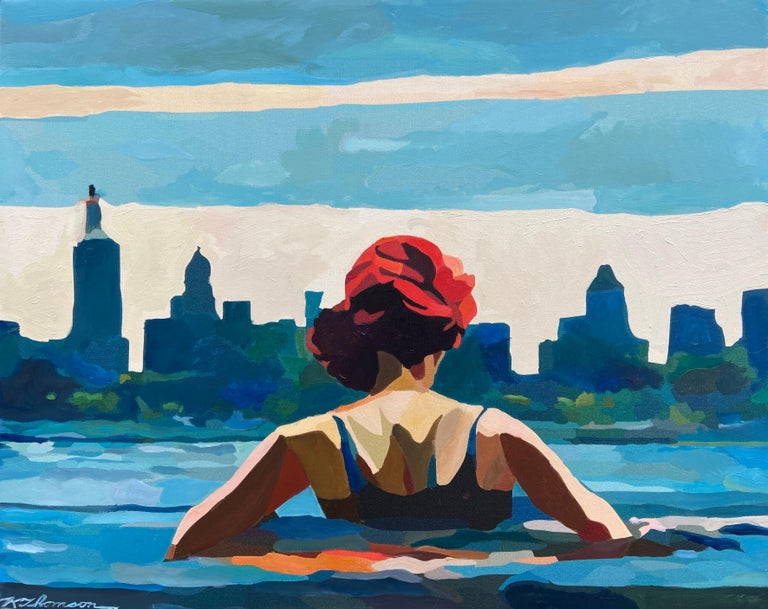 Keith Thomson - The Commute, Original Painting For Sale at 1stDibs