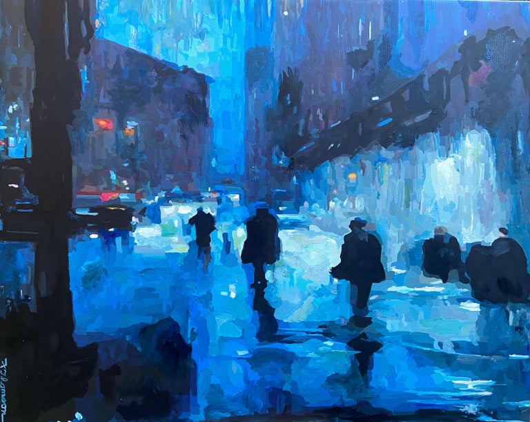 Keith Thomson - Water Street, Original Painting For Sale at 1stDibs