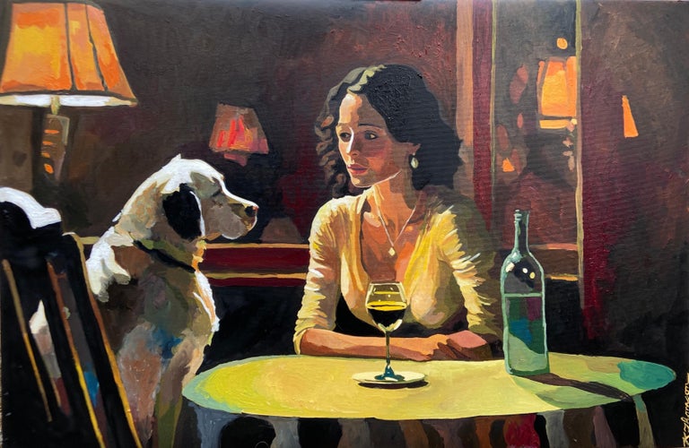 Keith Thomson - We Met Online, Original Painting For Sale at 1stDibs