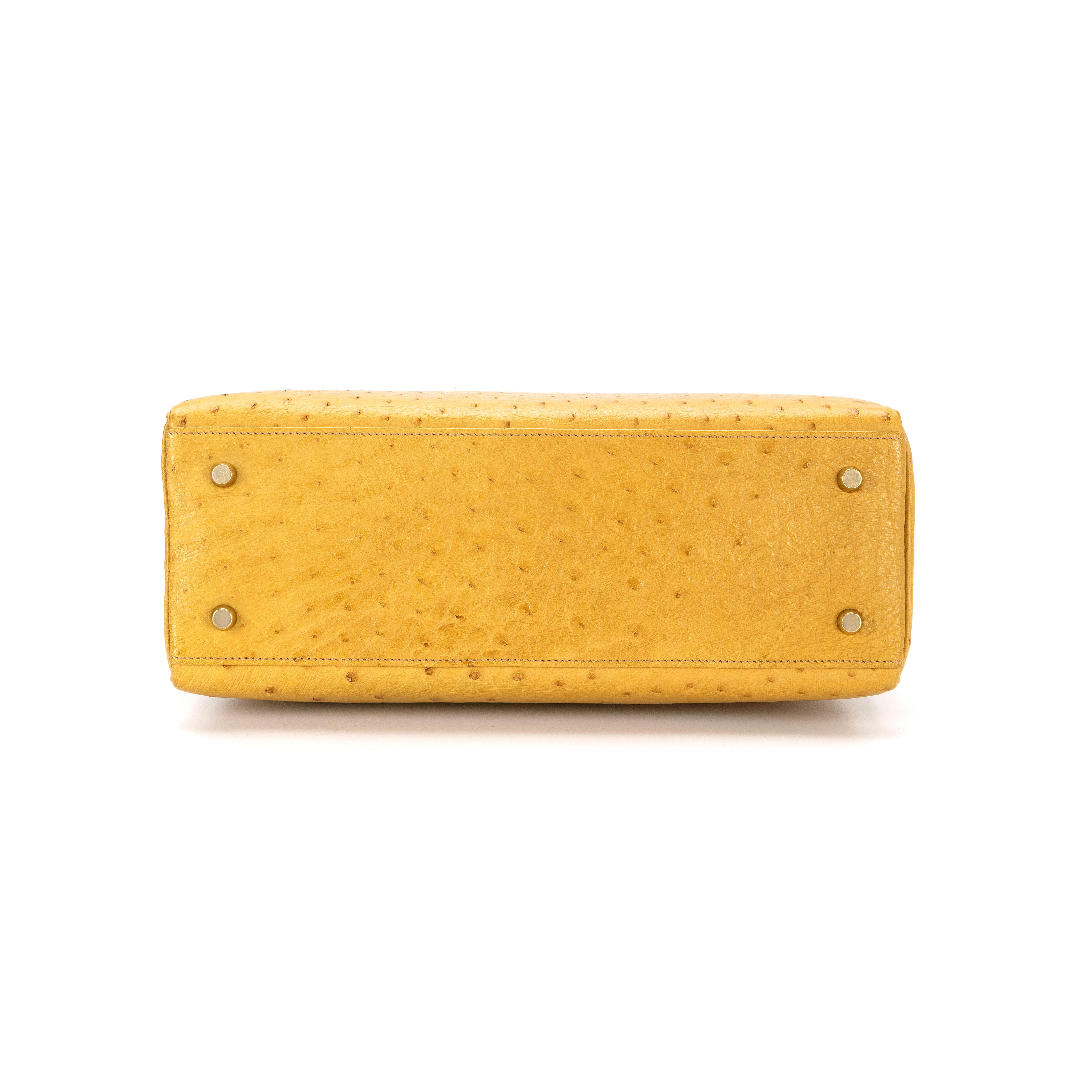 Kelly 32 Ostrich saffron at 1stDibs | saffron kelly