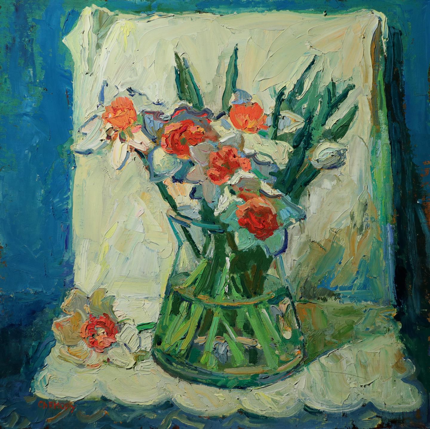 Evan Wilson - Tea, Sherry and Sunflowers, oil on canvas by Evan Wilson ...