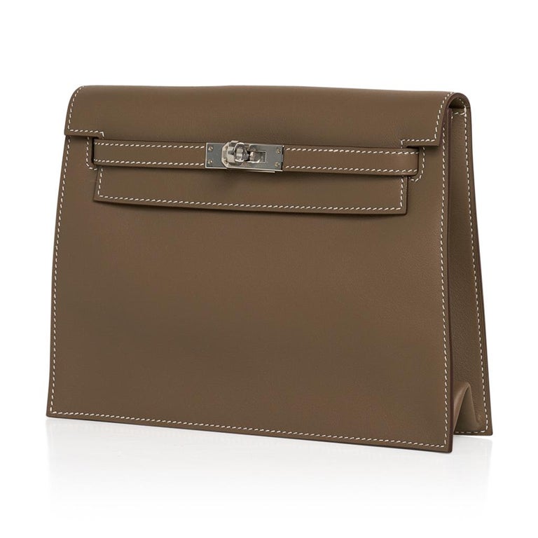 Kelly Danse Etoupe Swift Leather Palladium Hardware New w/ Box at ...