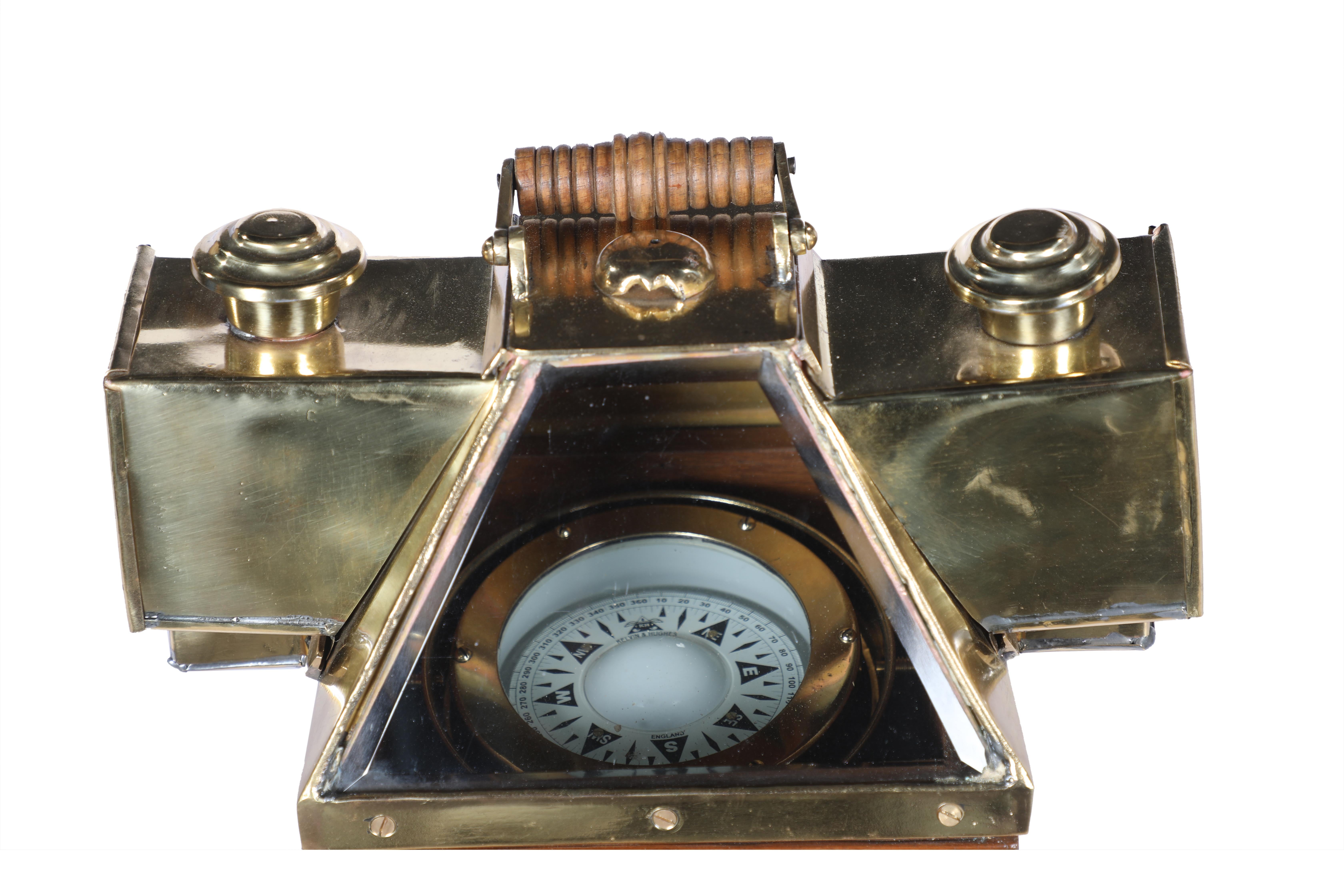 Kelvin and Hughes Binnacle Compass with Oil Lights For Sale at 1stDibs ...