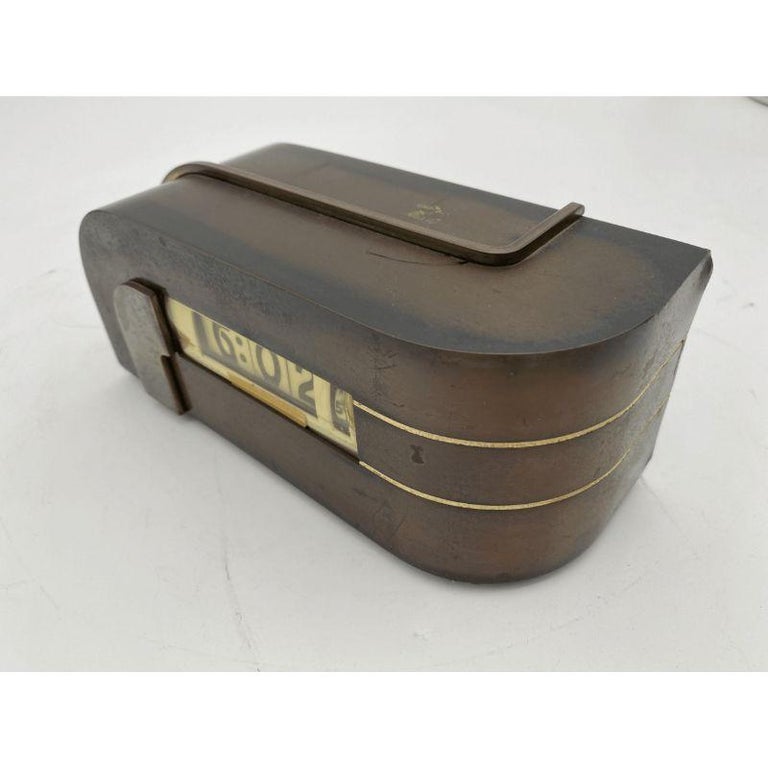 KEM Weber Model 304 "Zephyr" Copper Digital Clock by Lawson, circa 1934 ...