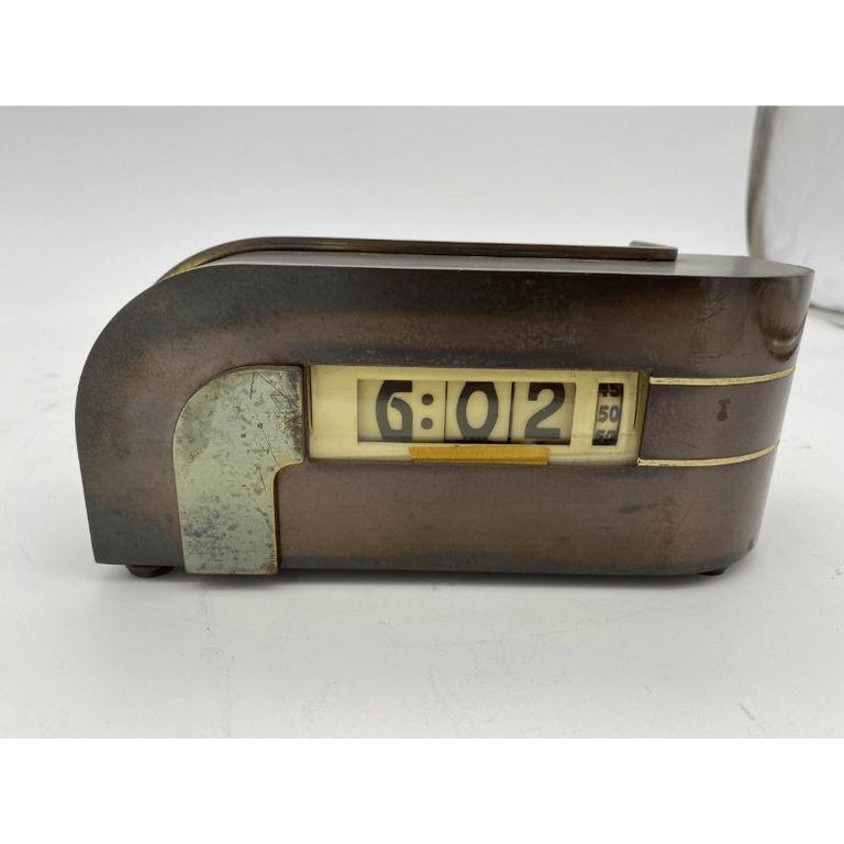 KEM Weber Model 304 "Zephyr" Copper Digital Clock by Lawson, circa 1934 ...