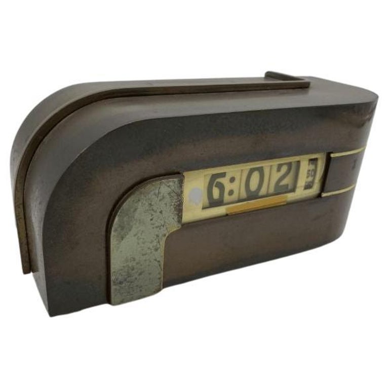 KEM Weber Model 304 "Zephyr" Copper Digital Clock by Lawson, circa 1934 ...